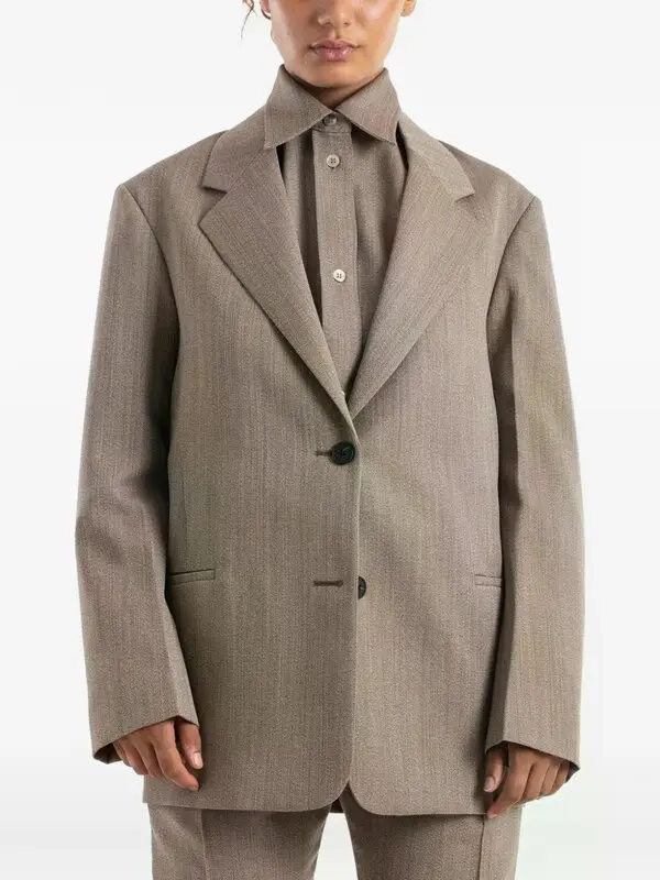 Studio Nicholson Notched-lapel Tailored Blazer - Brown