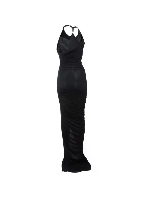 Rick Owens Ruched Jersey Maxi Dress
