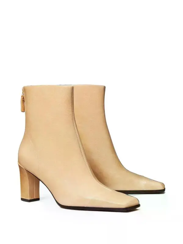 Tory Burch Asymmetric Cap-toe Ankle Boots