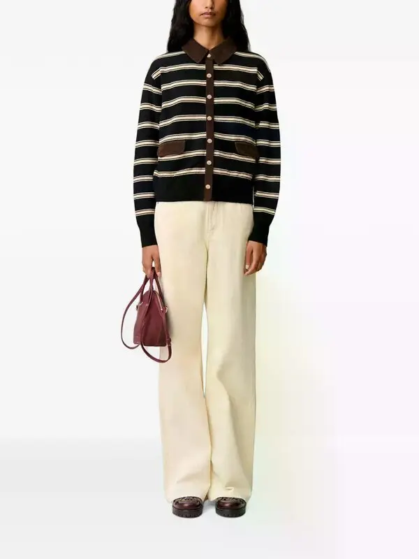 Claudie Pierlot Striped-pattern Cardigan