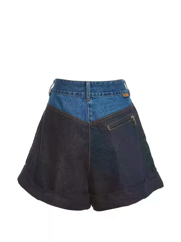 Zimmermann Panelled Wide-leg Denim Shorts