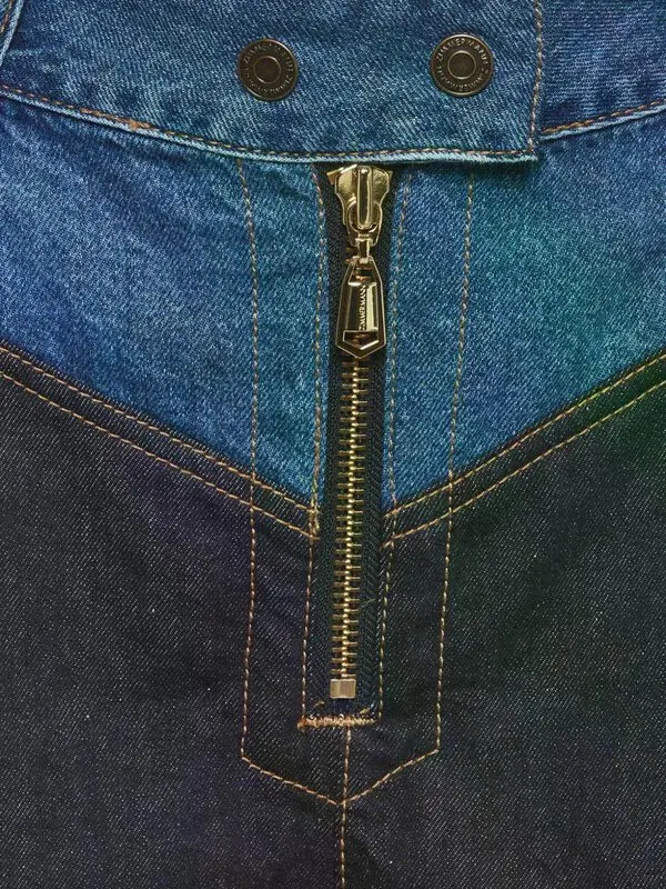 Zimmermann Panelled Wide-leg Denim Shorts