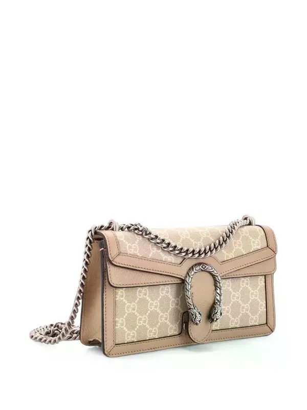 Gucci Dionysus Bag Gg Coated Canvas With Leather Small Shoulder Bag