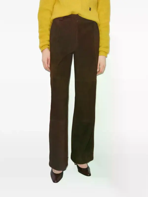 Tory Burch Relaxed-fit Suede Pants