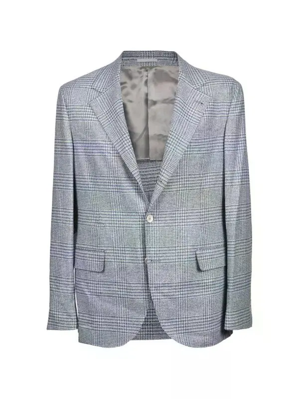 Brunello Cucinelli Check-pattern Wool Suit