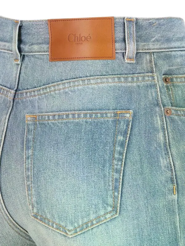 Chloé High-rise Wide-leg Jeans In Denim