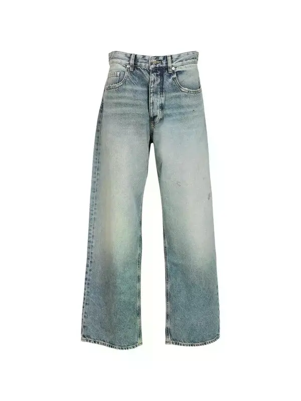 ICON DENIM LOS ANGELES Will Faded Distressed-effect Jeans - Blue