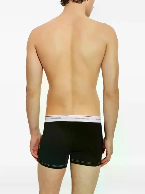 Dsquared2 Logo-waistband Contrast-stitch Boxers