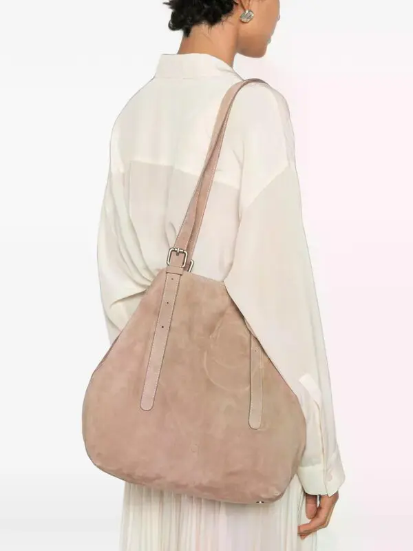 AUTENTICA 504 Galatea Suede Shoulder Bag