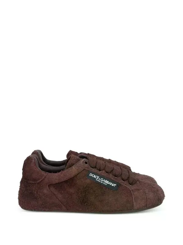 Dolce & Gabbana Split Leather Portofino Soft Sneakers