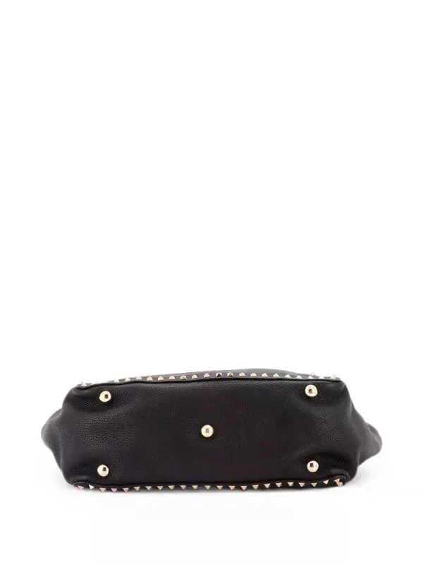 Valentino Garavani Rockstud Pebbled Leather Medium Tote Bag