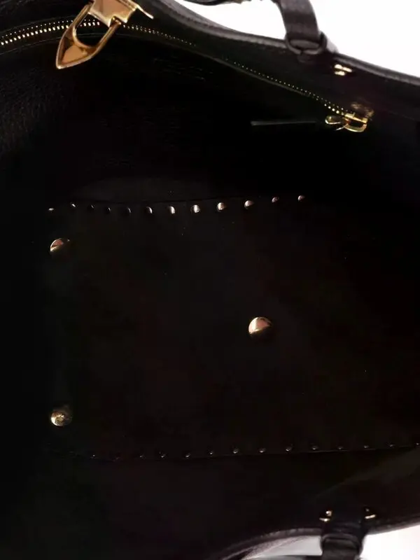 Valentino Garavani Rockstud Pebbled Leather Medium Tote Bag