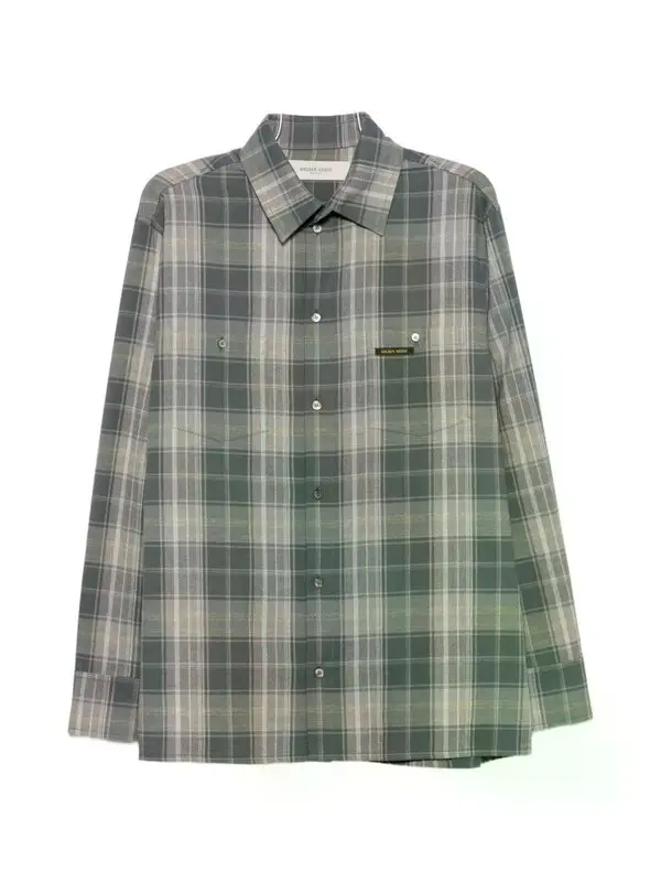 GOLDEN GOOSE Check-pattern Logo-patch Jacket