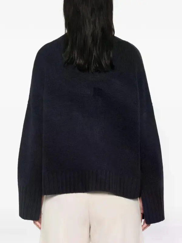 Soft Goat Roll-neck Ribbed-trim Sweater