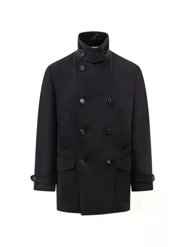 Brunello Cucinelli Double-breasted Coat - Blue
