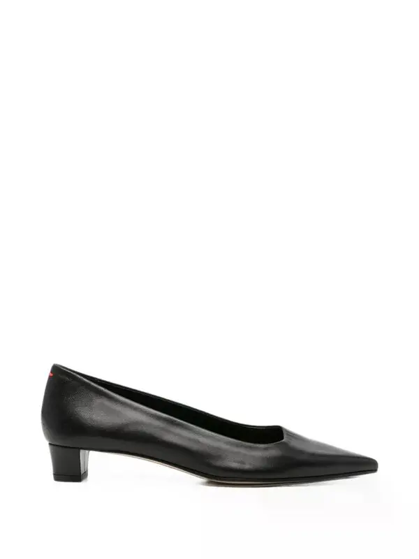 AeydĒ Pointed-toe Block-heel Pumps - Black