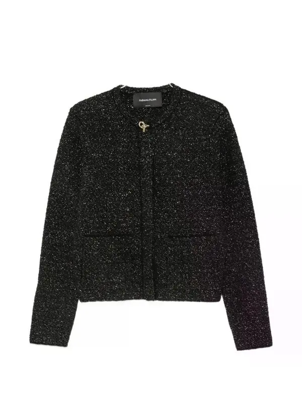 Fabiana Filippi Bouclé-knit Metallic-thread Jacket