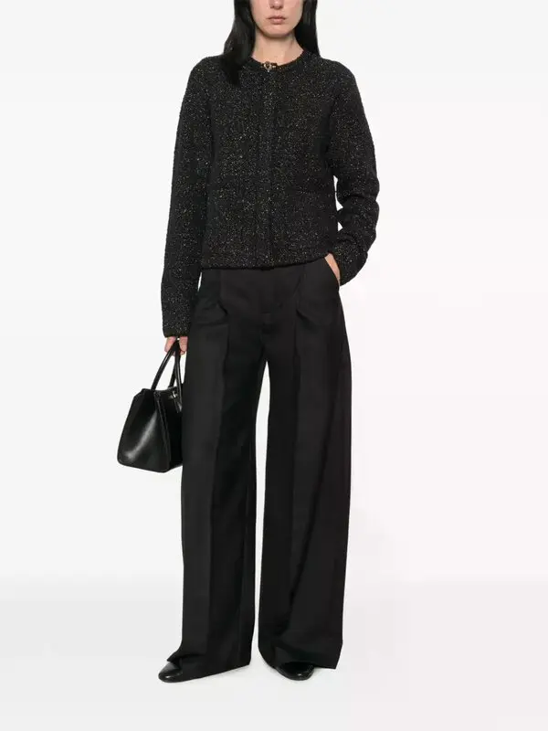 Fabiana Filippi Bouclé-knit Metallic-thread Jacket