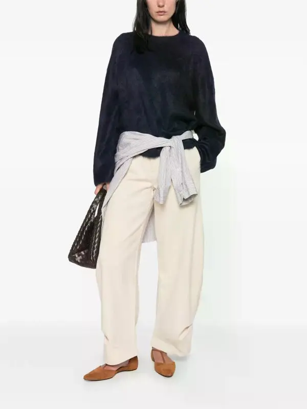Soft Goat Brushed-knit Sweater