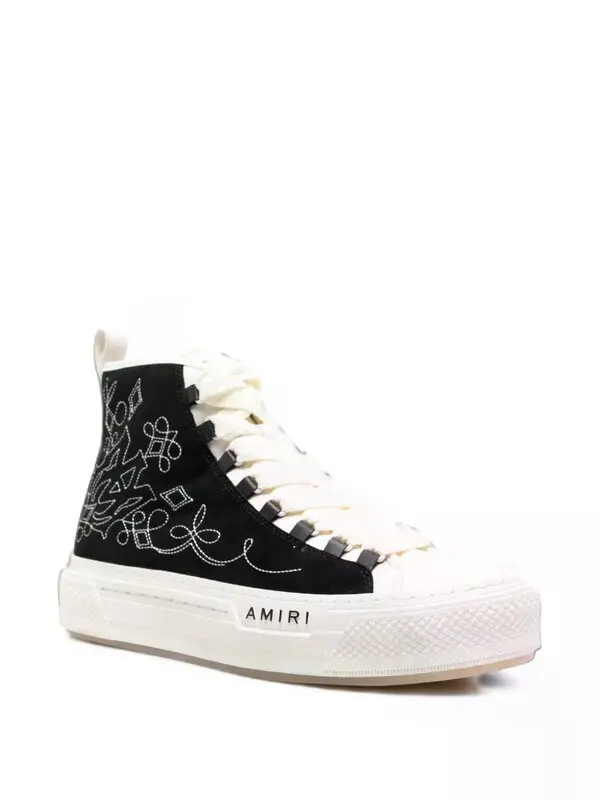 Amiri Western Ma Court Hi Sneakers