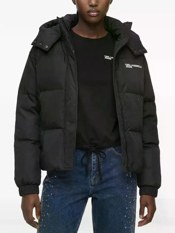 Karl Lagerfeld Logo-print Puffer Jacket