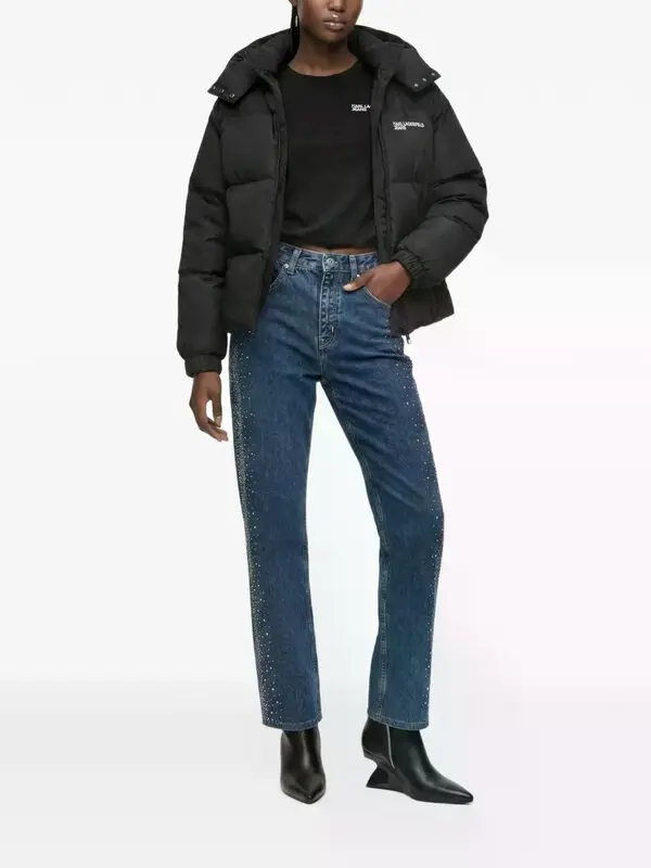 Karl Lagerfeld Logo-print Puffer Jacket