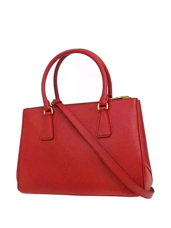 Prada 2016 Galleria Leather Tote Bag - Red