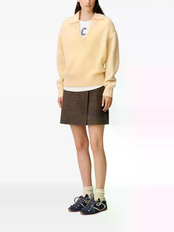 Claudie Pierlot Relaxed Fluffy Knit Jumper
