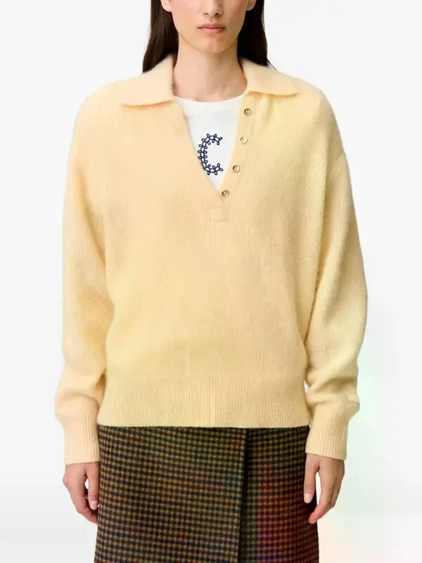 Claudie Pierlot Relaxed Fluffy Knit Jumper