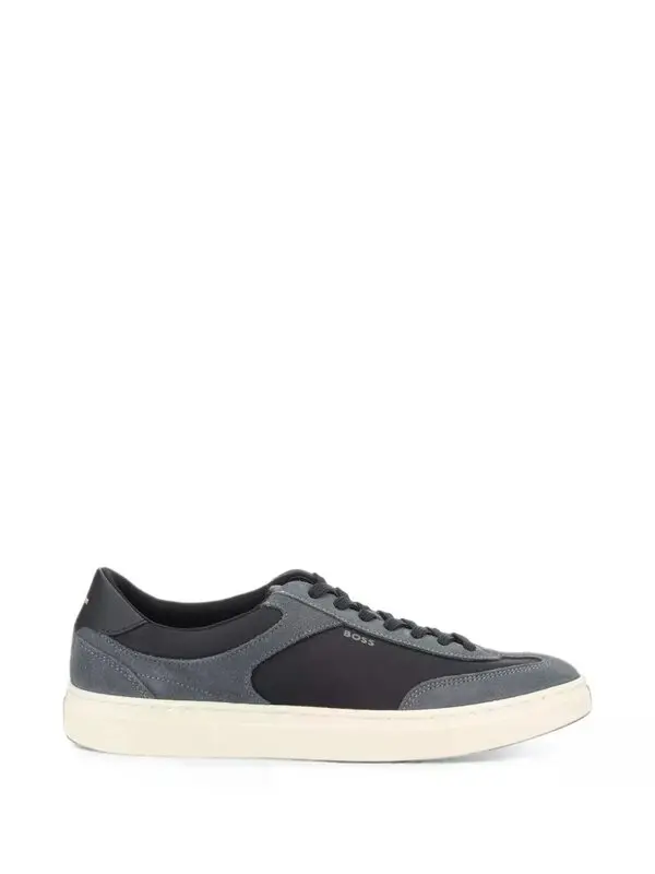 BOSS Kieran Suede-panelled Logo-print Sneakers