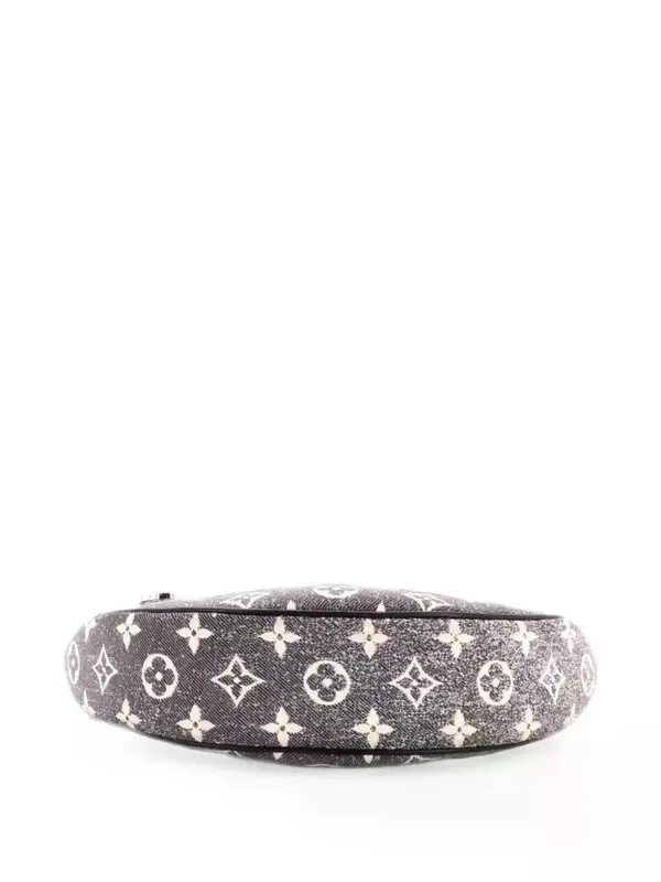 LOUIS VUITTON Loop Handbag Monogram Jacquard Denim Hobo Bag