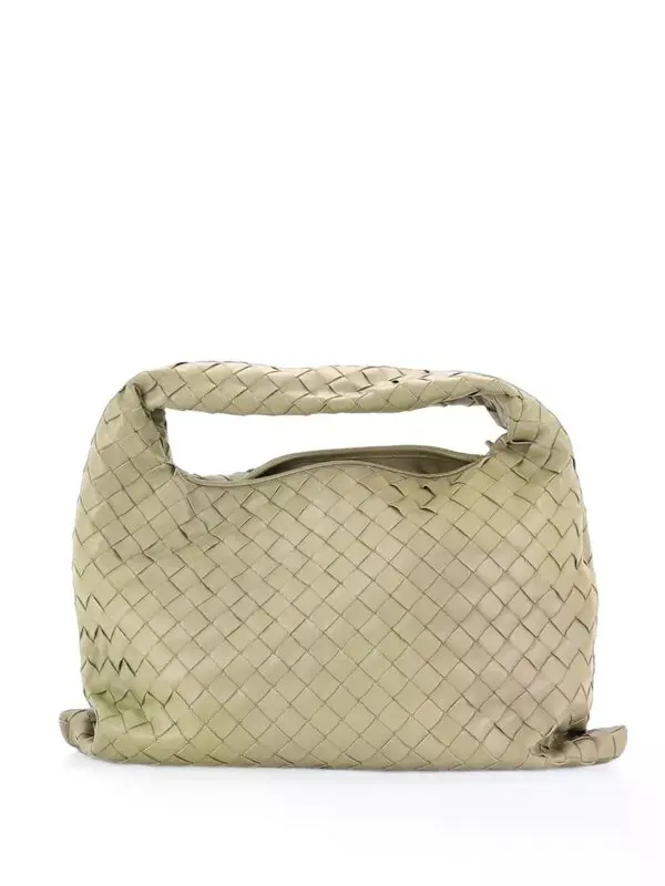 Bottega Veneta Hop Intrecciato Leather Small Hobo Bag - Neutrals