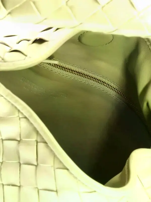 Bottega Veneta Hop Intrecciato Leather Small Hobo Bag