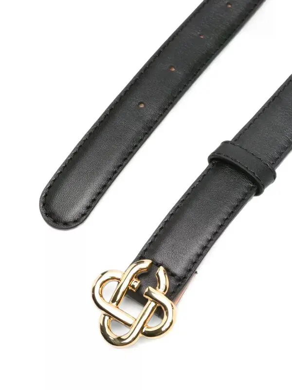 Casablanca Logo-buckle Leather Belt