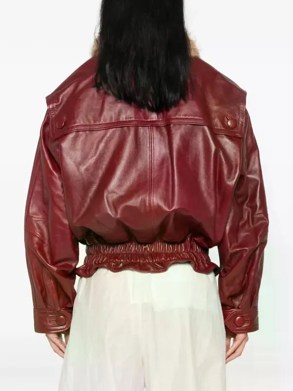 Isabel Marant Étoile Shearling-trim Leather Jacket