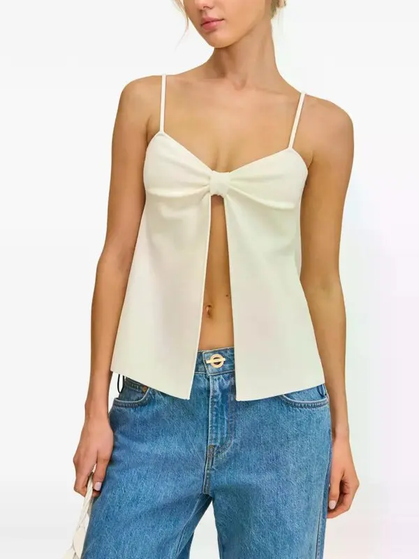 Cult Gaia Lennon Knit Top - White