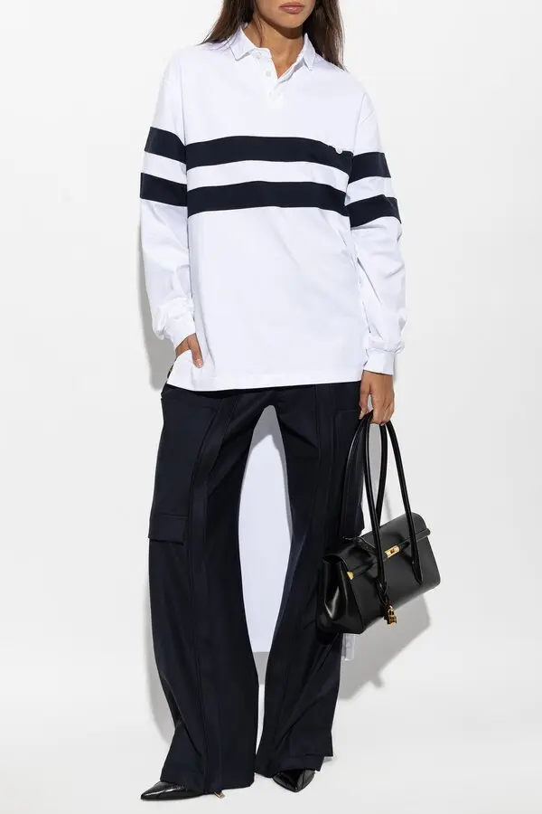 DARKPARK Cotton Polo Shirt ‘jill’ With Asymmetric Cut