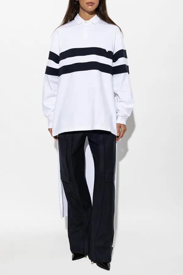 DARKPARK Cotton Polo Shirt ‘jill’ With Asymmetric Cut