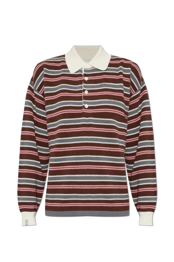 The Upside Wonder" Long Sleeve Polo - Multicolour