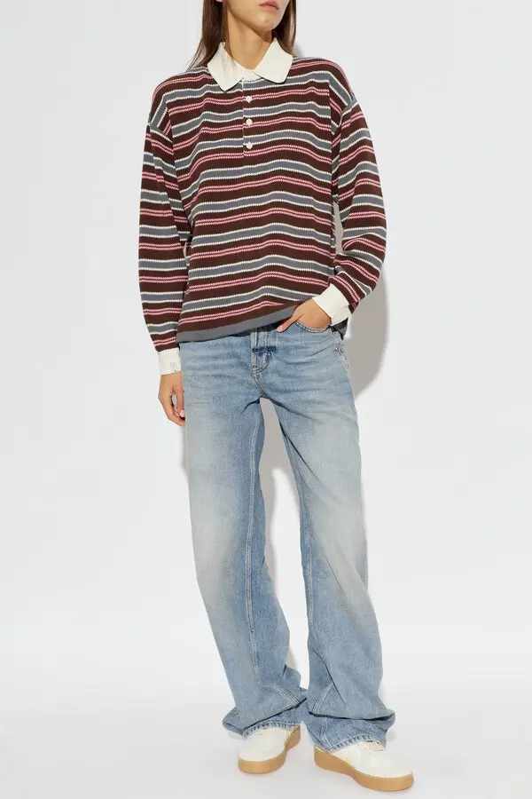 The Upside Wonder" Long Sleeve Polo