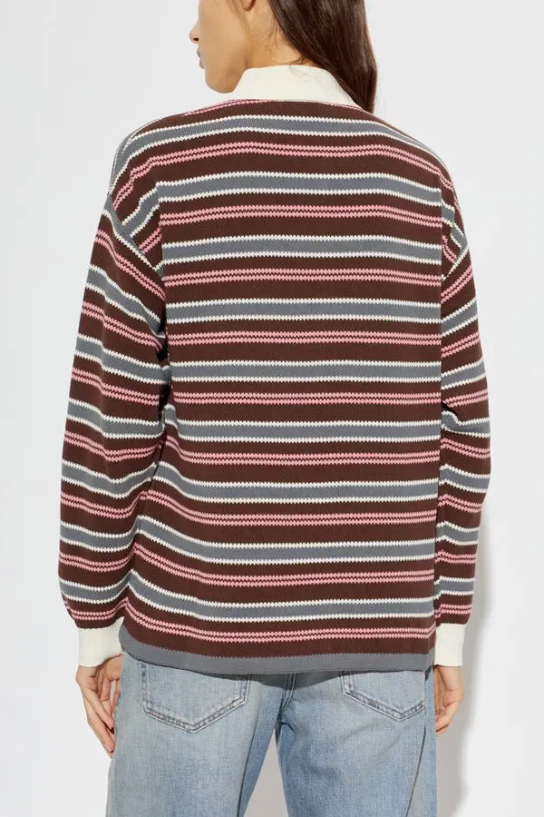 The Upside Wonder" Long Sleeve Polo