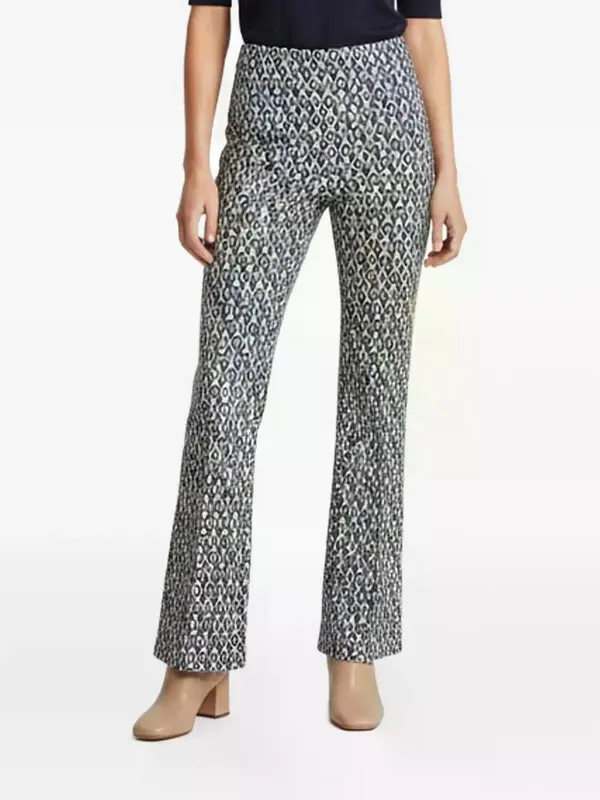 Elisabetta Franchi Monogram Jersey Trousers - Blue