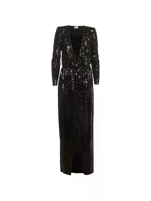 Elisabetta Franchi Sequinned Wrap Dress