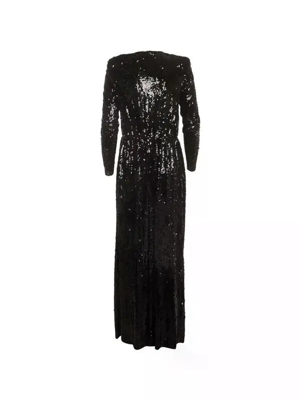 Elisabetta Franchi Sequinned Wrap Dress