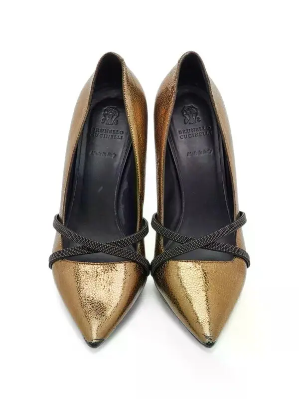 Brunello Cucinelli Monili Pointed-toe Pumps