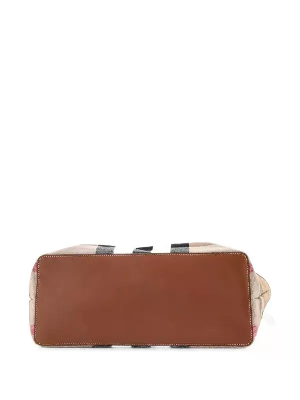 Burberry Soft House Check Canvas Medium Tote Bag