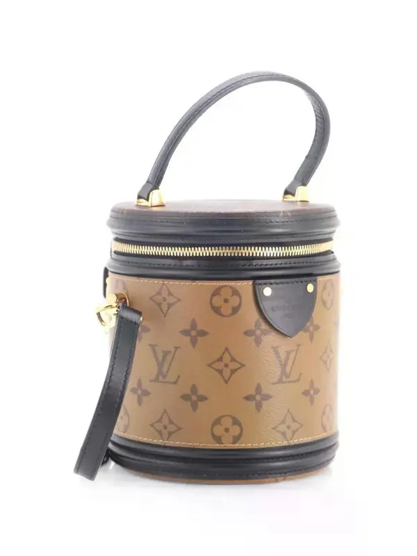 LOUIS VUITTON Cannes Handbag Reverse Monogram Canvas Satchel
