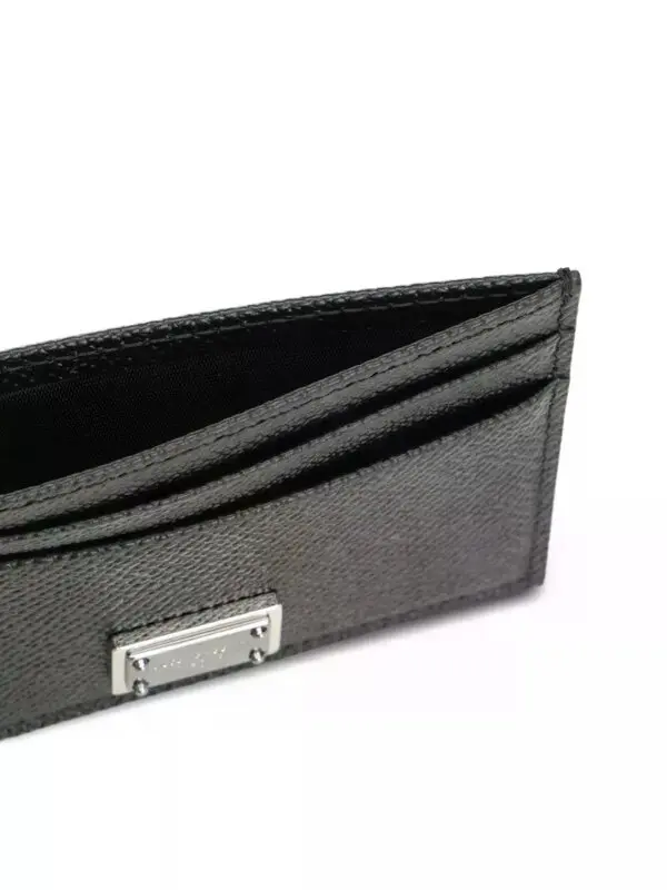 Dolce & Gabbana Calfskin Card Holder With Branded Plate