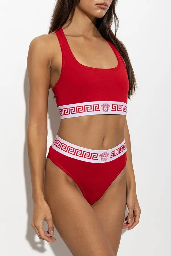 Versace High-waisted Cotton Briefs