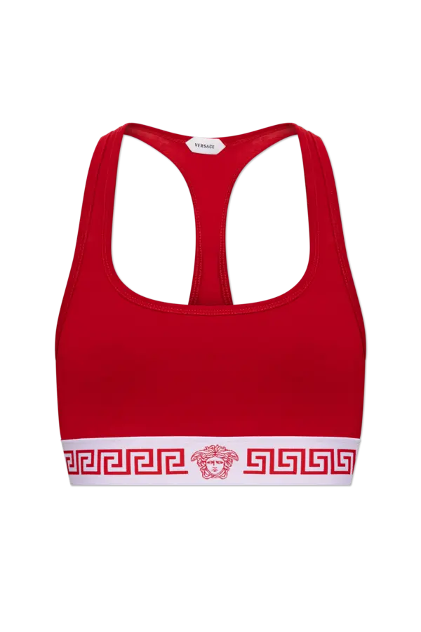 Versace Lingerie Top With Logo - Red